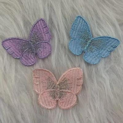 China 3D Hand Embroidered Butterfly Patch with Flash for Clothing Premium Accessories for sale