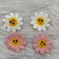 China Handmade DIY Sunflower  Crochet Patches Embellished Clothing Accessories for sale