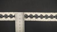 China Exquisite Craftsmanship Embroidery Lace Tirm Two-color Cotton Crochets Lace Clothing Accessories Suitable for Dresses for sale
