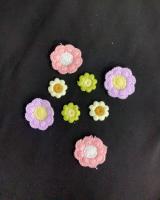 China Wholesale Custom Sunflower Flower Decoration Lace Crochet Flower Embroidery Patches  Crochet Flower Embroidery Patches for sale
