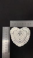 China Heart Embroidery Crochet Patch for Decorating Clothing Accessories Such As Bags and Sweaters Color Can Be Customized for sale