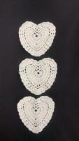 China Heart Embroidery Crochet Patch for Decorating Clothing Accessories Such As Bags and Sweaters Color Can Be Customized for sale