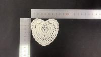 China Heart Embroidery Crochet Patch for Decorating Clothing Accessories Such As Bags and Sweaters Color Can Be Customized for sale
