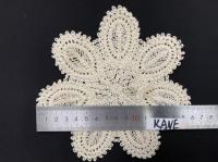 China Vintage Thickened Lace Doily Fabric Cotton Thread Woven DIY Manual Clothing Decoration for sale