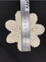 China Vintage Thickened Lace Doily Fabric Cotton Thread Woven DIY Manual Clothing Decoration for sale