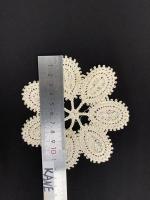 China Vintage Thickened Lace Doily Fabric Cotton Thread Woven DIY Manual Clothing Decoration for sale