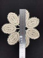 China Vintage Thickened Lace Doily Fabric Cotton Thread Woven DIY Manual Clothing Decoration for sale
