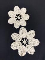 China Vintage Thickened Lace Doily Fabric Cotton Thread Woven DIY Manual Clothing Decoration for sale