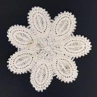 China Vintage Thickened Lace Doily Fabric Cotton Thread Woven DIY Manual Clothing Decoration for sale