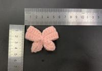 China Exquisite Handmade 3D Puff Butterfly Patches Crochet Knit Bow Embroidery Lace for Children's Clothing Decorations for sale