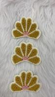 China Handmade DIY Lace Knitting Gift Crochet Small Fan Shape Items for Customized Gifts for sale