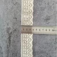 China Vintage Cotton Lace Ribbon Crochet Scalloped Edge for Wedding DIY Craft Sewing Supplies Lace Decoration for sale