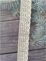 China Vintage Cotton Lace Ribbon Crochet Scalloped Edge for Wedding DIY Craft Sewing Supplies Lace Decoration for sale