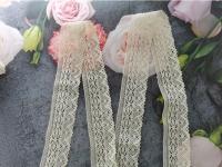 China Vintage Cotton Lace Ribbon Crochet Scalloped Edge for Wedding DIY Craft Sewing Supplies Lace Decoration for sale
