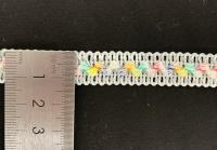 China 2cm Multi Colored Crochet Cotton Ribbon Decorative Braid Lace Trims for Shoe Decoration for sale