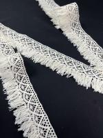 China Cotton crochet braid lace trim  cotton crochet fringe Tassels  Lace Clothing Accessories for sale