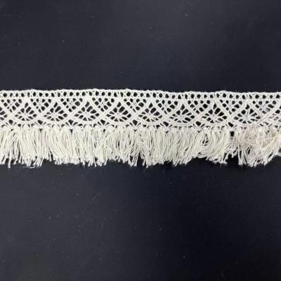 China Cotton crochet braid lace trim  cotton crochet fringe Tassels  Lace Clothing Accessories for sale