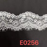 China 6cm High Quality Nylon Spandex Eyelash French Lace Fabric Trim for Bridal Wedding Dress for sale