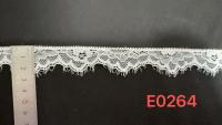 China 6cm High Quality Nylon Spandex Eyelash French Lace Fabric Trim for Bridal Wedding Dress for sale