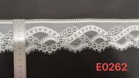 China 6cm High Quality Nylon Spandex Eyelash French Lace Fabric Trim for Bridal Wedding Dress for sale