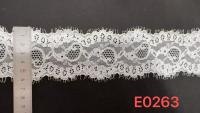 China 6cm High Quality Nylon Spandex Eyelash French Lace Fabric Trim for Bridal Wedding Dress for sale