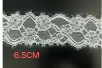China High Quality Double Eyelash Lace Trim 6-6.5cm Wide Fabric Accessory for Cheongsam & DIY Curtain Decoration Material for sale