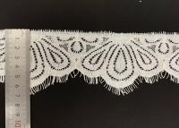 China Double-Sided 7/8cm Small Eyelash Lace in Black & White Nylon Trimming for Dresses for sale