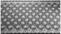 China Wholesale Pure White Chantilly Eyelash Lace Fabric Personalized Polyester Lace with Non-Elastic Feature for sale