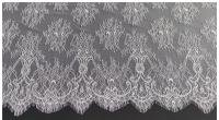 China High Quality DIY Fashion Lace Fabric for Wedding Dress Gown Eyelash Lace Edge Good for Dressmaking for sale