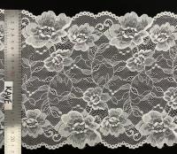 China French 23cm Elastic Lace Spandex Fabric Trimming for Wedding Dresses Eyelash Style for sale