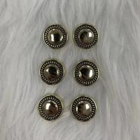 China Grand Manner Round Metal Shank Buttons for Fashion Coat Elegant Sewing Buttons for sale