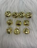 China Mini 2cm Golden Color Bell Jingles Chip for Holiday Christmas Decoration Pet Pendant Garment Accessories for sale