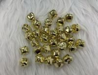China Mini 2cm Golden Color Bell Jingles Chip for Holiday Christmas Decoration Pet Pendant Garment Accessories for sale