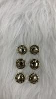 China Retro Distressed Round Lock Chain Edge Metal Button Coat Jacket Suit Decorator Buttons for sale
