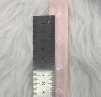 China Wholesale Snap Button Tape Polyester Plastic Buttons Tape for T-shirt  Shirt Baby Garments for sale