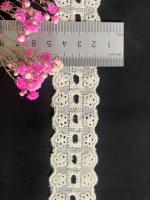 China Quality Cotton Fabric Embroidered Lace Trimming DIY Silk Ribbon Edge for Hand-Made Clothing & Dress Hem Accessory for sale