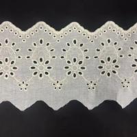 China Cotton Fabric Embroidery Hem Skirt Edge Plus Long Lace Fabric for Bedding & Curtain Decoration DIY Lace Trimming Accessories for sale