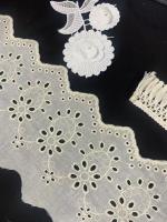China Cotton Fabric Embroidery Hem Skirt Edge Plus Long Lace Fabric for Bedding & Curtain Decoration DIY Lace Trimming Accessories for sale