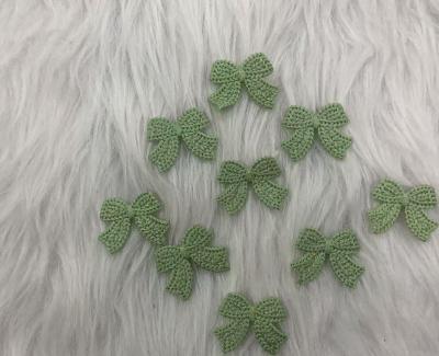 China Exquisite Butterfly Crochet Knit Bow Embroidery Lace Patches for Children's Clothing Decorations Knit & Crochet Accessories for sale
