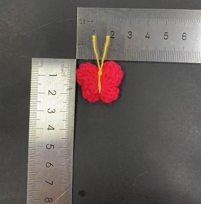 China Lace Crochet DIY Butterfly Handcraft Material with Custom Parts Handmade Butterfly Hair Accessories for sale