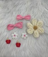 China Lace Crochet DIY Butterfly Handcraft Material with Custom Parts Handmade Butterfly Hair Accessories for sale