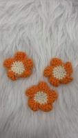 China Handmade Crochet Knit Flower Patches for Women's Brooch Knitted Cardigans Gift Decorations for sale