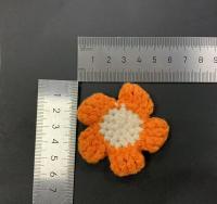 China Handmade Crochet Knit Flower Patches for Women's Brooch Knitted Cardigans Gift Decorations for sale