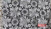 China Wholesale of Spring and Summer, New Polyester Water-soluble Embroidery Full Floral Fabric, Customizable Patterns Available for sale