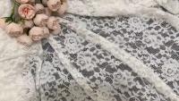 China NYLON/SPANDEX  Lace Fabric for Clothing Dresses Shoes Bags-3D Flower Embroidery Wholesale for sale