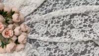 China NYLON/SPANDEX  Lace Fabric for Clothing Dresses Shoes Bags-3D Flower Embroidery Wholesale for sale