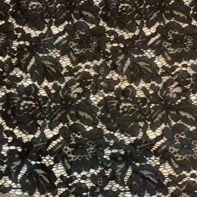 China New High-quality Wholesale 150cm Brocade Cotton Embroidered Lace Fabric, Suitable for Skirts and Wedding Dresses for sale