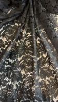 China New High-quality Wholesale 150cm Brocade Cotton Embroidered Lace Fabric, Suitable for Skirts and Wedding Dresses for sale