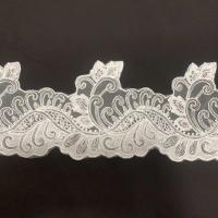 China French Wedding Flowers  Water-soluble Embroider Transparent Mesh Lace  100% Polyester for Wedding Dresses and Headdresses for sale