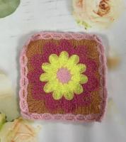 China Handmade Cotton Embroidery Crochet Patch Water-Soluble Flower Piece Customizable Patches for sale
